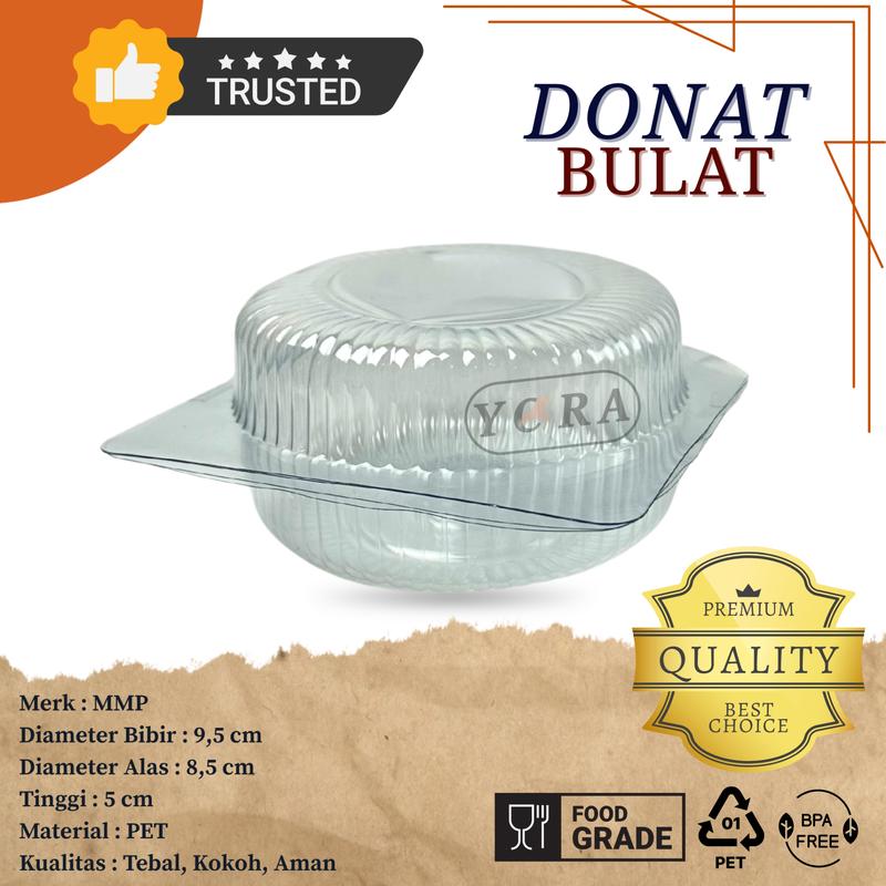 [50 PCS] mika roti donut / kue donat / tempat donat / tray donat / mika ...