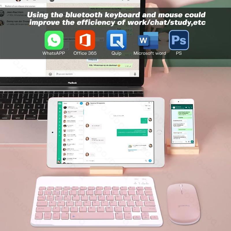 Keyboard Bluetooth Nirkabel Keyboard Sentuh Mini Portabel Pengisian ...