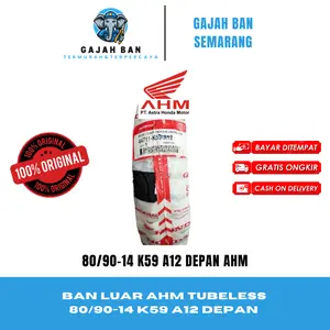 Ban Tubeless Motor Matic Federal Ban Luar 90/90-14 K59-A12 Honda AHM ...