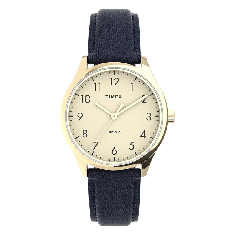 Timex Modern Easy Reader Blue Leather Analog Quartz Watch Fo - TikTok ...
