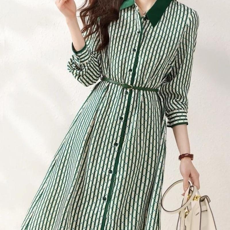 【ready stock】FADFAD Gaun Wanita Lengan Panjang Motif Bergari - Shop ...