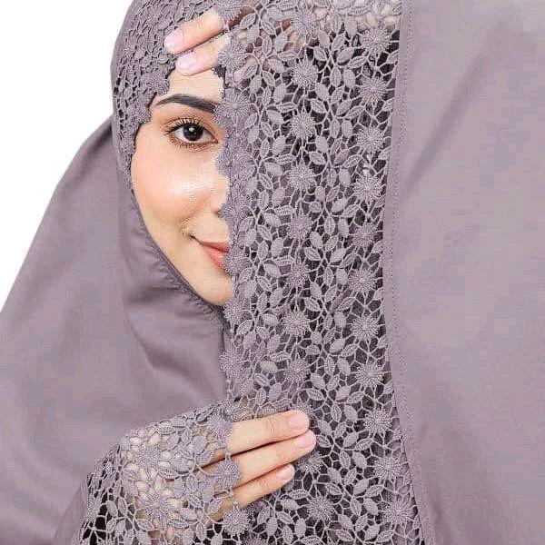 TELEKUNG Single Lace Bunga / Telekung Travel Sejuk ! Citton Viscose ...