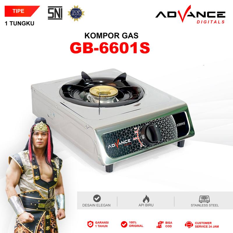 【Ekslusif Afdhal Yusman X Advance Digitals】GB-6601S Kompor Gas 1 Tungku ...