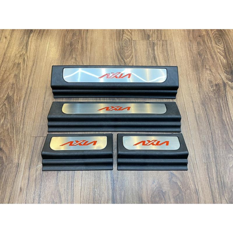 Perodua Axia 2023 OEM Side Steel Plate Blue LED 4Pcs Carbon Fiber ...
