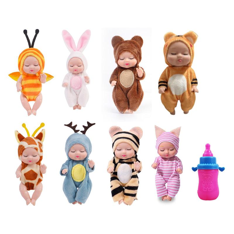 Mainan Bayi Simulasi, Anak Patung Mini, Comel dan Hidup, Sesuai untuk ...