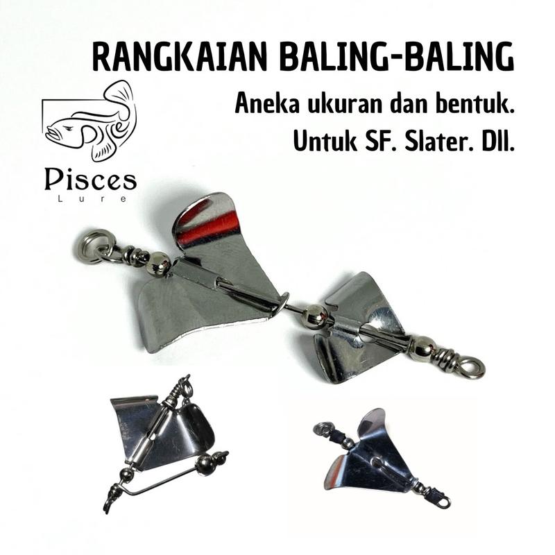 Rangkaian Baling-baling Propeler Slater Single Double Tektok Umpan ...