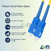 Jual SC to SC UPC Simplex Fiber Optic Cable Singlemode Kabel Optical ...