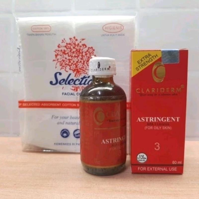 Toner Claridem Murah + Kapas Selection- untuk Perawatan ,Wajah Kusam ...
