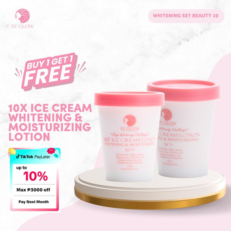 SY Glow Whitening Beauty Set 30 - 10x Ice Cream Lotion | Bod - TikTok ...