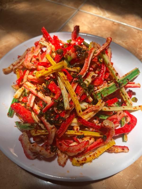 Sebring beton jupe,sebring kerupuk jahat,seblak kering,pedas,gurih,enak ...