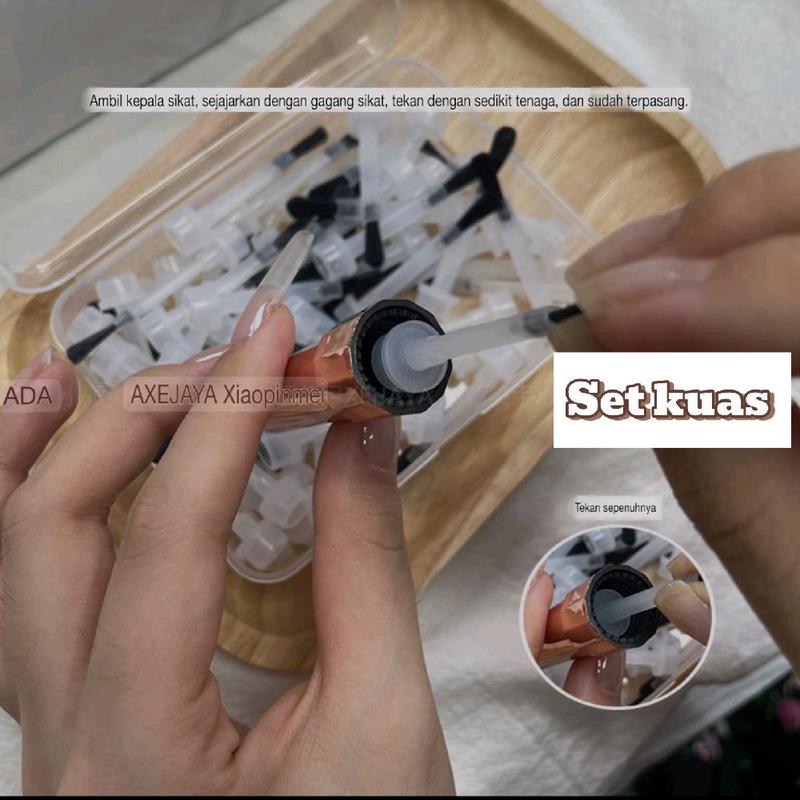 nail Art Kutek Set kuas beserta tutup 66pc - Shop | Tokopedia