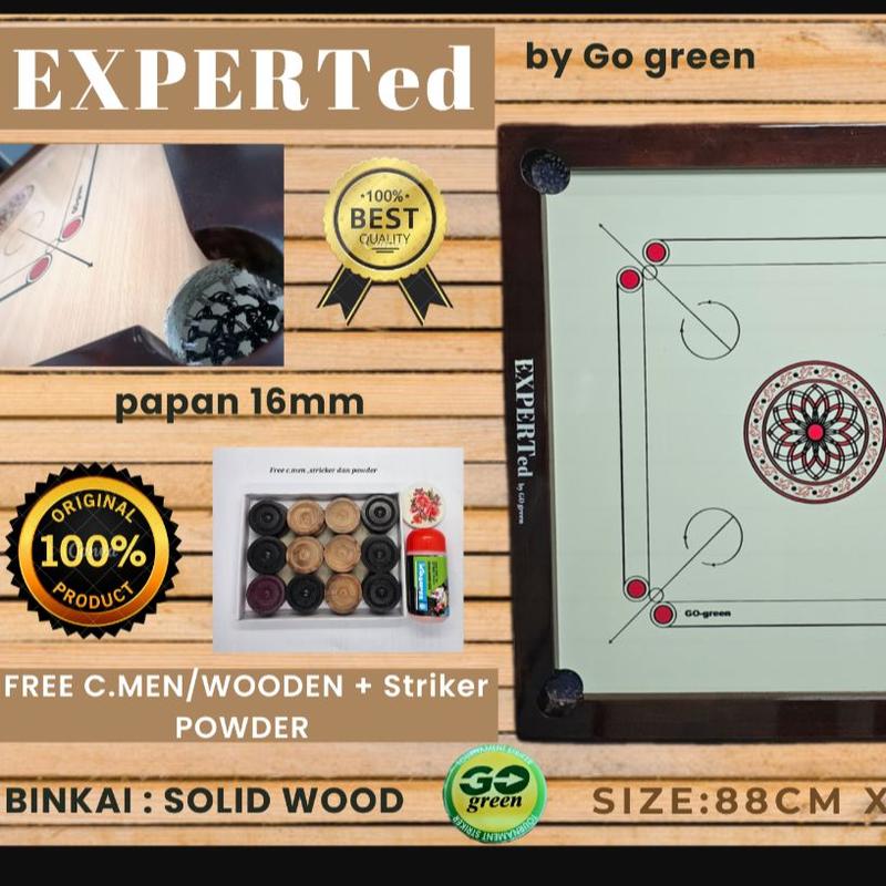 Super Quality Carrom Board "EXPERTed" by Go Green. - TikTok Shop Malaysia