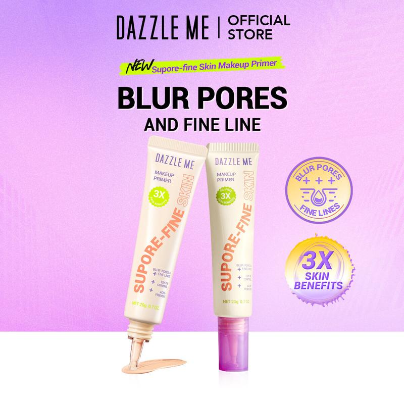 DAZZLE ME Supore-Fine Skin Makeup Primer Hasil Akhir Matte Memberikan ...