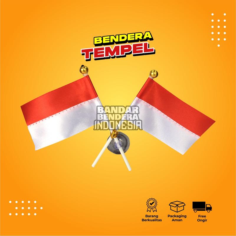 Bendera indonesia merah putih mini bendera tempel - Shop | Tokopedia
