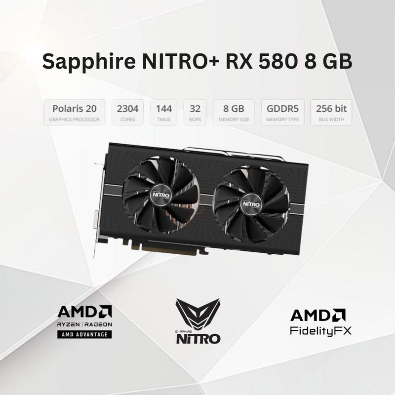 Sapphire Nitro+ GPU RX580 8GB BLACK EDITION - TikTok Shop Malaysia