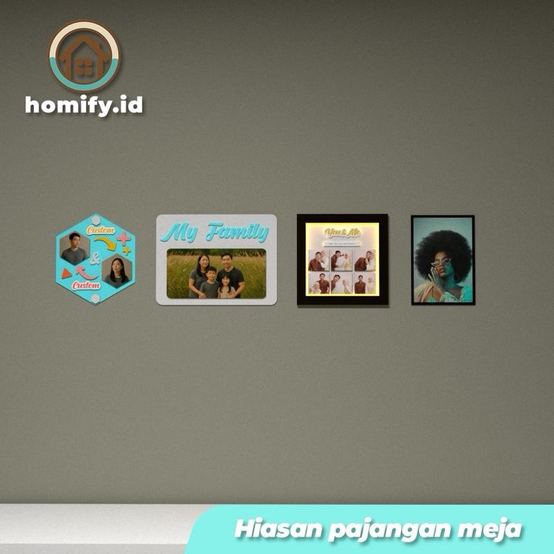 Bingkai Foto Couple Motif Timbul Custom Nama & Foto 30 x 30 cm - Model ...