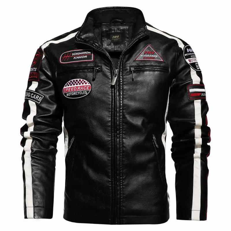 [Jennifer]New Motorcycle Jacket For Men In Autumn/Winter Fashion ...