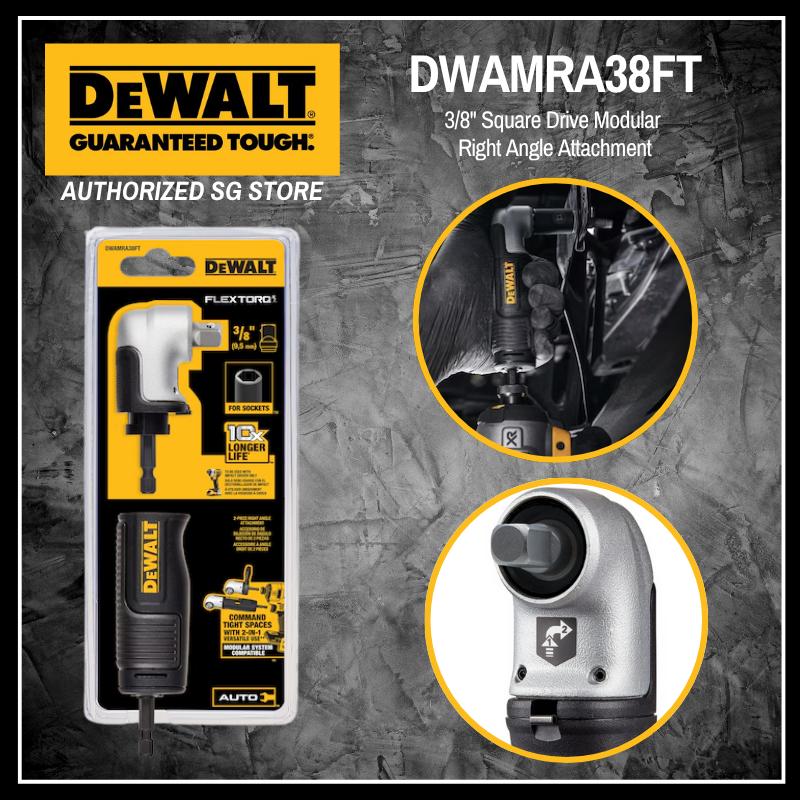 DEWALT DWAMRA38FT 3/8" Square Drive Modular Right Angle Attachment ...