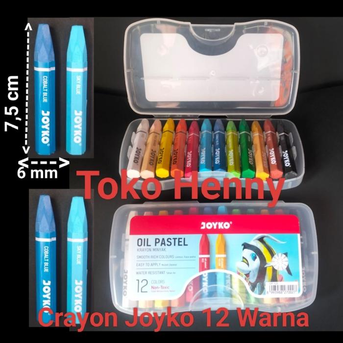 Jual CRAYON JOYKO OIL PASTELS ... Isi 12 Warna ... 1 pak - Jakarta ...