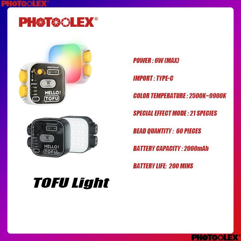 PHOTOOLEX Tofu RGB Camera Light | Full Color RGB LED Light 2500-9900K ...
