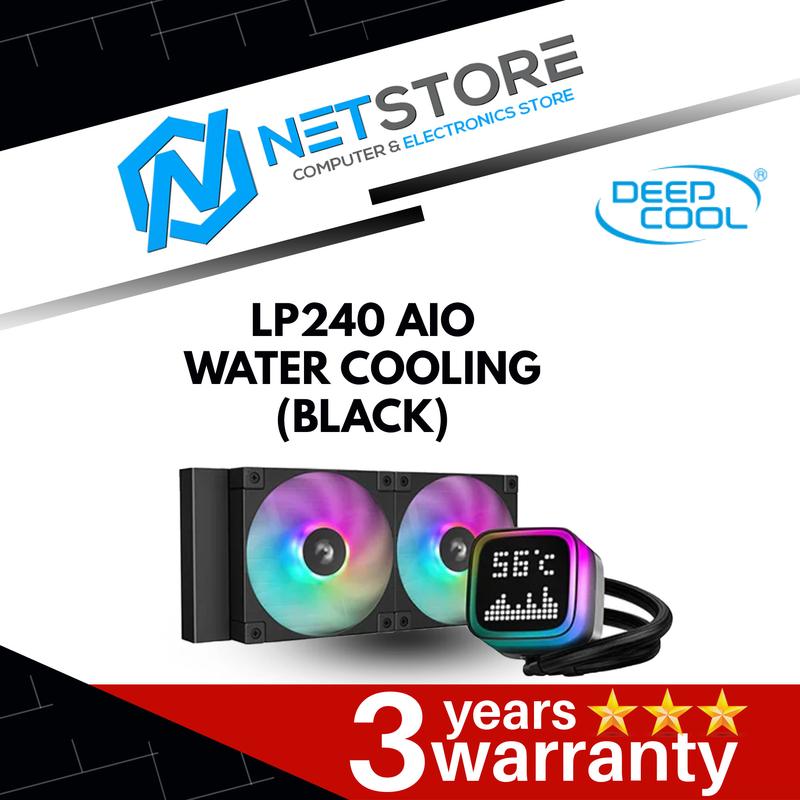 DEEPCOOL LP240 AIO WATER COOLING (BLACK) - R-LP240-BKMSNC-G-1 - TikTok ...