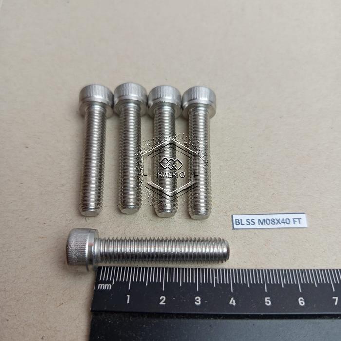 Jual BAUT L M8X40 STAINLESS STEEL 304 BAUD DRAT 12 PANJANG 4 CM SS M8 X ...