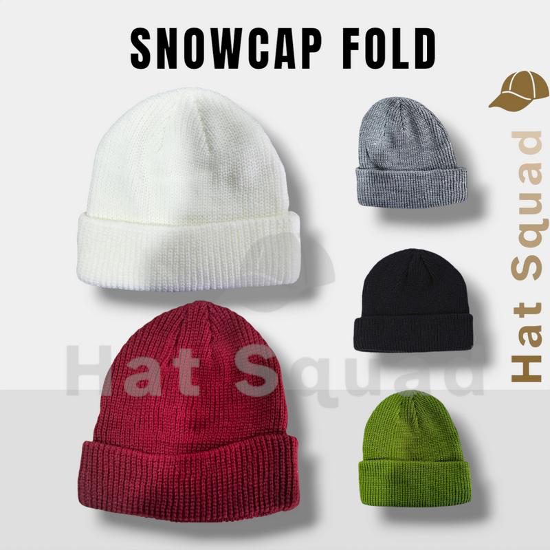 Fold Snow Cap Knitted Beanies Fashion Men Women Unisex Stree - TikTok ...