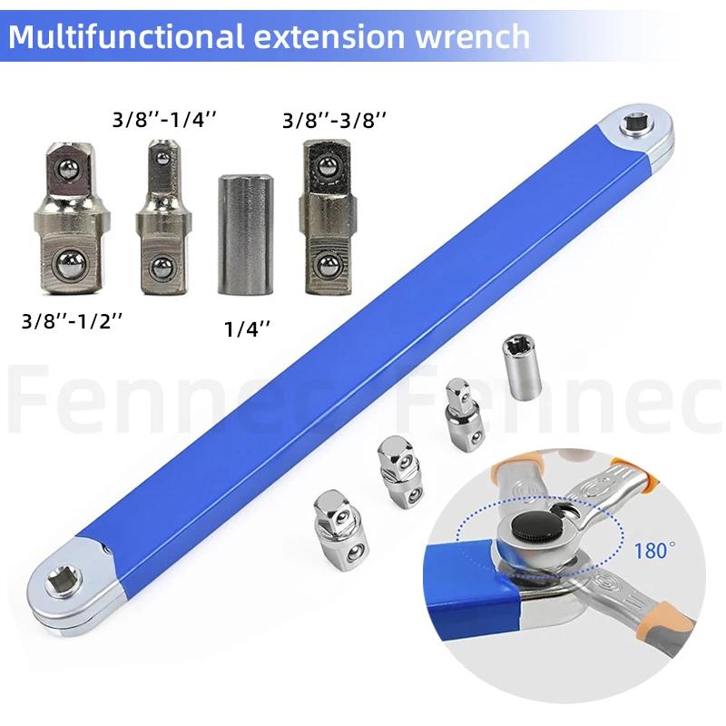 Offset Extension Wrench 1/2", 1/4" and 3/8" Tight Spaces Extension Tool ...