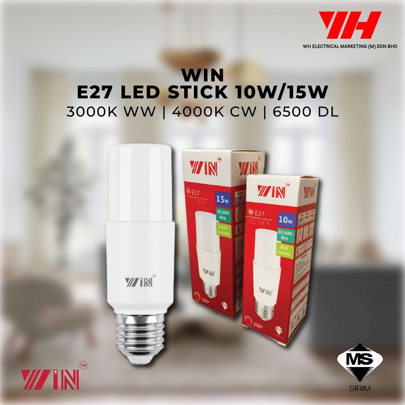 WIN E27 LED STICK BULB | 10W / 15W | 3000K / 4000K / 6500W | - TikTok ...