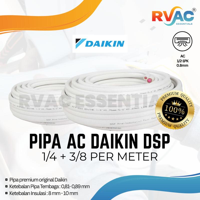 PIPA AC Daikin DSP 1/4 - 3/8 (AC 0,5 - 1 PK) Per Meter - Shop | Tokopedia