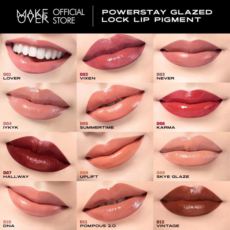 MAKE OVER Powerstay Glazed Lock Lip Pigment - Shop | Tokopedia
