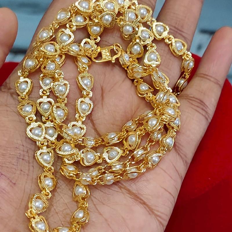 Impon muthu love design 75cm long chain - TikTok Shop Malaysia