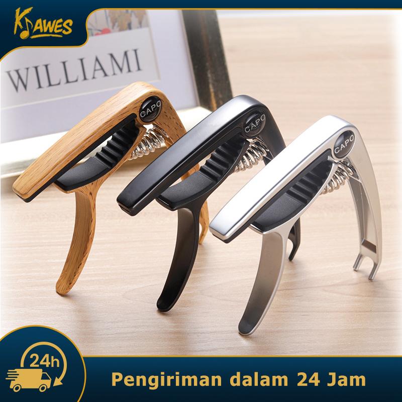 Guitar Capo Clamp Wood Grain QuickChange Acoustic capo Capo Gitar Murah ...