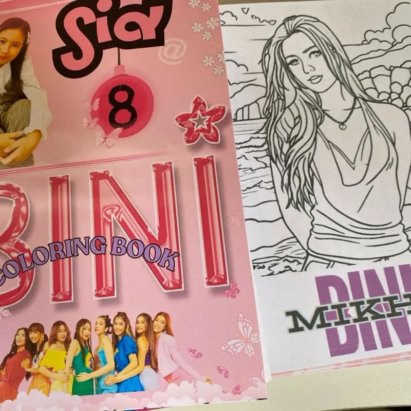 BINI COLORING BOOK ( PERSONALIZED ) - TikTok Shop Philippines