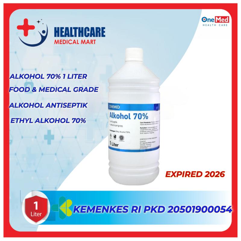 ALKOHOL 70% 1 LITER ONEMED ALKOHOL MEDIS - Shop | Tokopedia