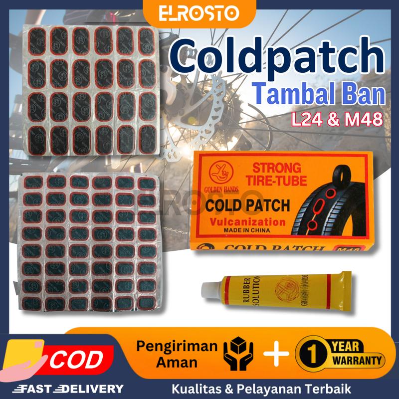 ELROSTO Alat Tambal Ban Sepeda Cold Patch M48 L24 Tip Top Karet ...