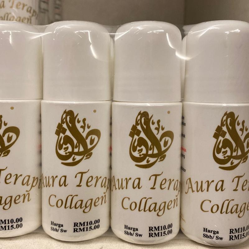 Aura terapi collagen (putih) 85ml Bebas Pewangi Massage Oil Body ...