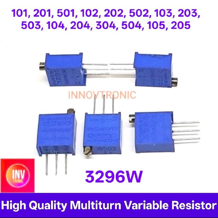 Jual 3296W High Quality Precission Multiturn Variable Resistor Trimmer ...