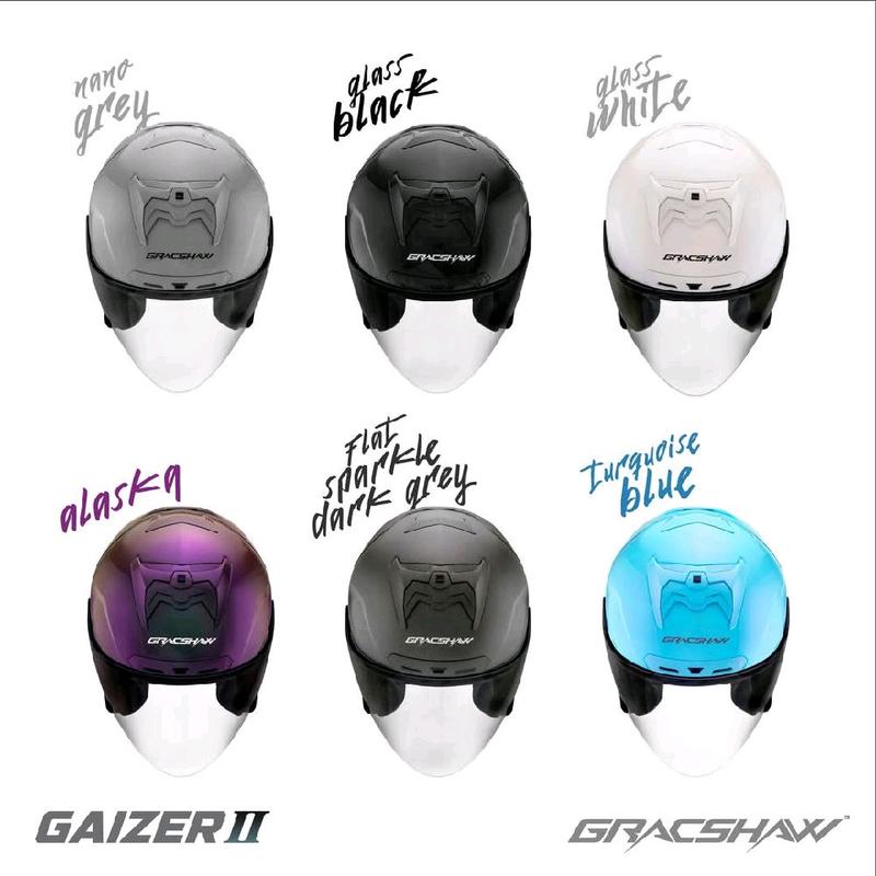 GRACSHAW GAIZER II (V2) OPEN FACE HELMET (SINGLE VISOR) - TikTok Shop ...
