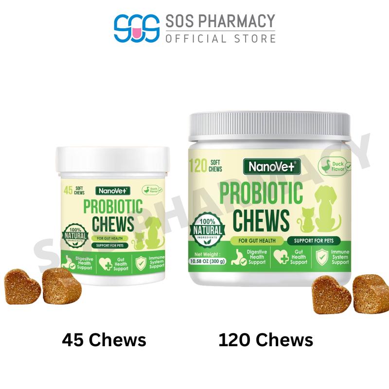 Nanovet Pet Probiotic Chews For Cat and Dog (45Chews/120Chews) - TikTok ...