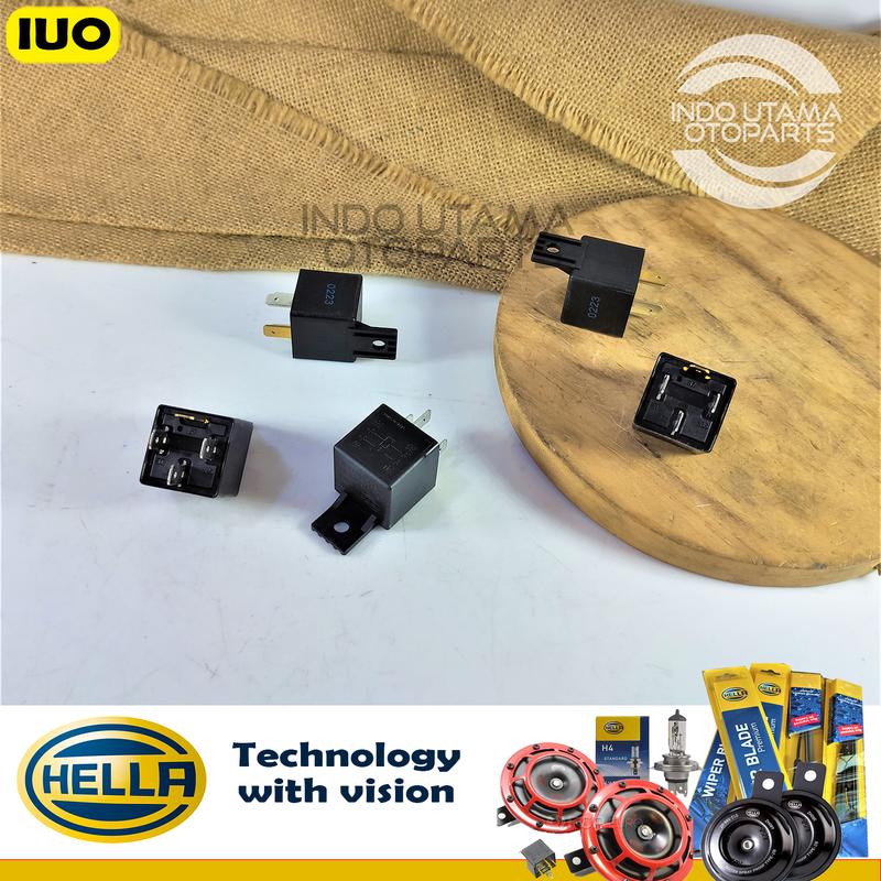 Relay Hella 24V 20A Kaki 4 Relay Lampu Klakson HELLA - Shop | Tokopedia
