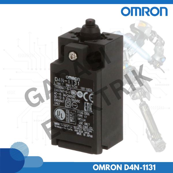 Jual Omron Safety Limit Switch D4N-1131 dengan Plunger Top 1NC/1NO Snap ...