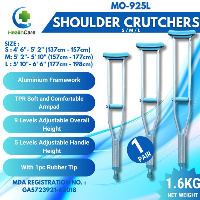 Hospital Aluminium Adjustable Underarm Shoulder Crutches - 1 - TikTok ...