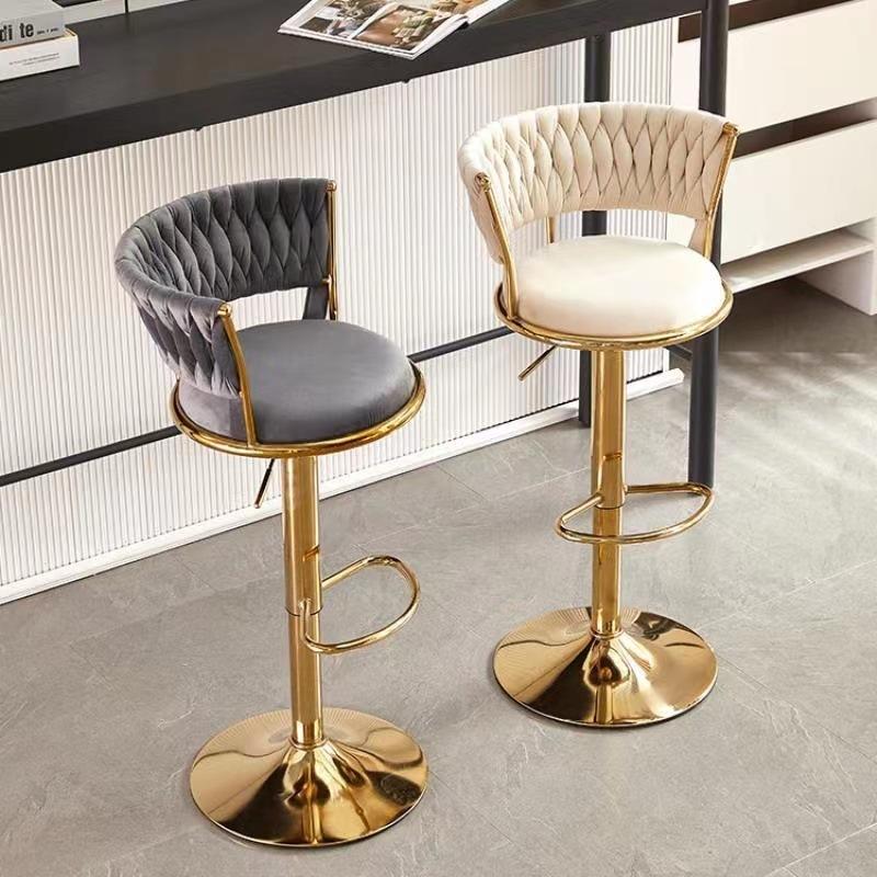 Rotating bar stool simple leisure bar stool lifting rotating - TikTok ...