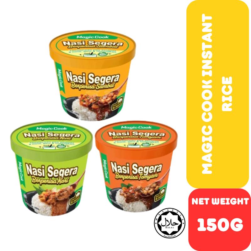 (Cup) Magic Cook Instant Rice Nasi Segera Berlauk 150g - TikTok Shop ...