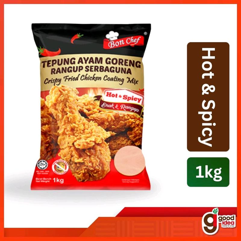 TEPUNG AYAM SEGERA BON CHEF 1KG SPICY DAN ORIGINAL Cooking Ayamgoreng ...