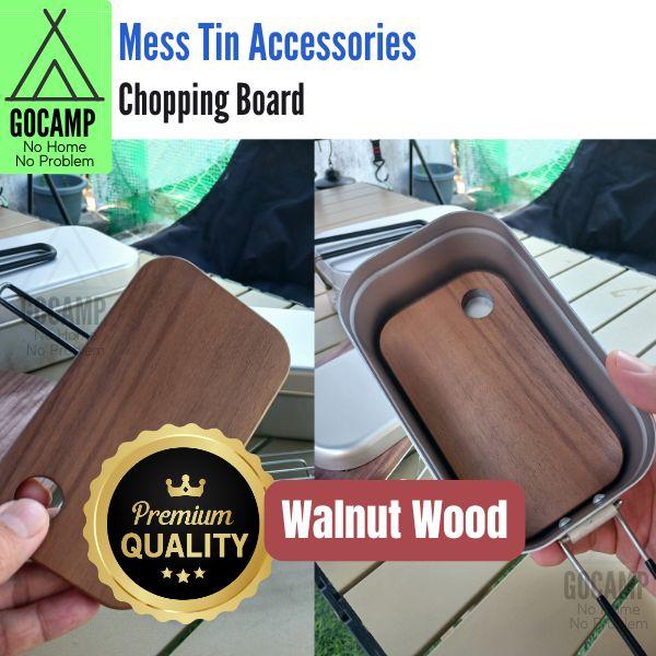 Papan Potong Kayu Walnut Alam Mess Tin - Small 15cm/0.8L ata - TikTok ...