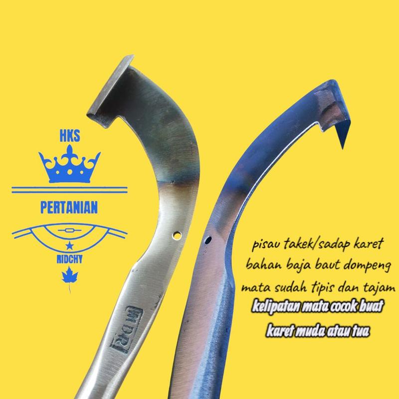 pisau sadap getah karet Super tajam sudah ada taji - Shop | Tokopedia