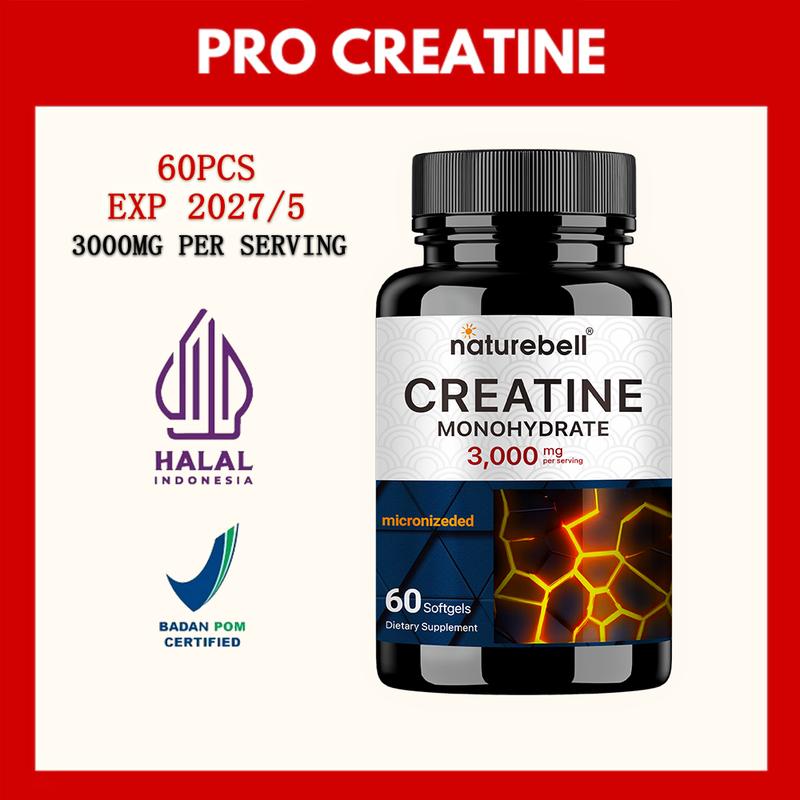 Naturebell Creatine Monohydrate 3000mg untuk Meningkatkan Performa ...
