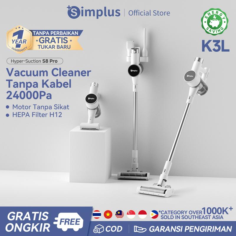 【MEGA SALE】SIMPLUS Penyedot Debu Tanpa Kabel 24000pa Peralatan - Shop | Tokopedia
